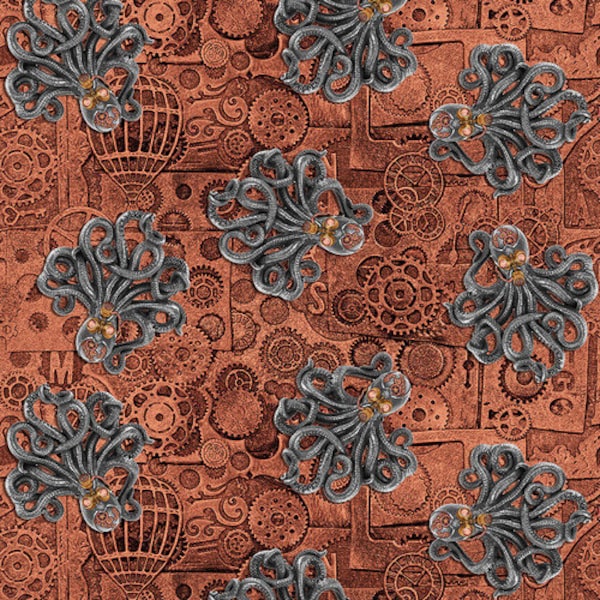 Steampunk Fabric - Etsy