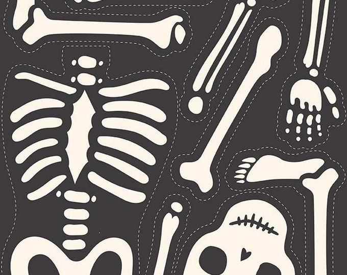 Hey Bootiful Glow in the Dark Skeleton 36 Panel by Riley Blake / Glow ...