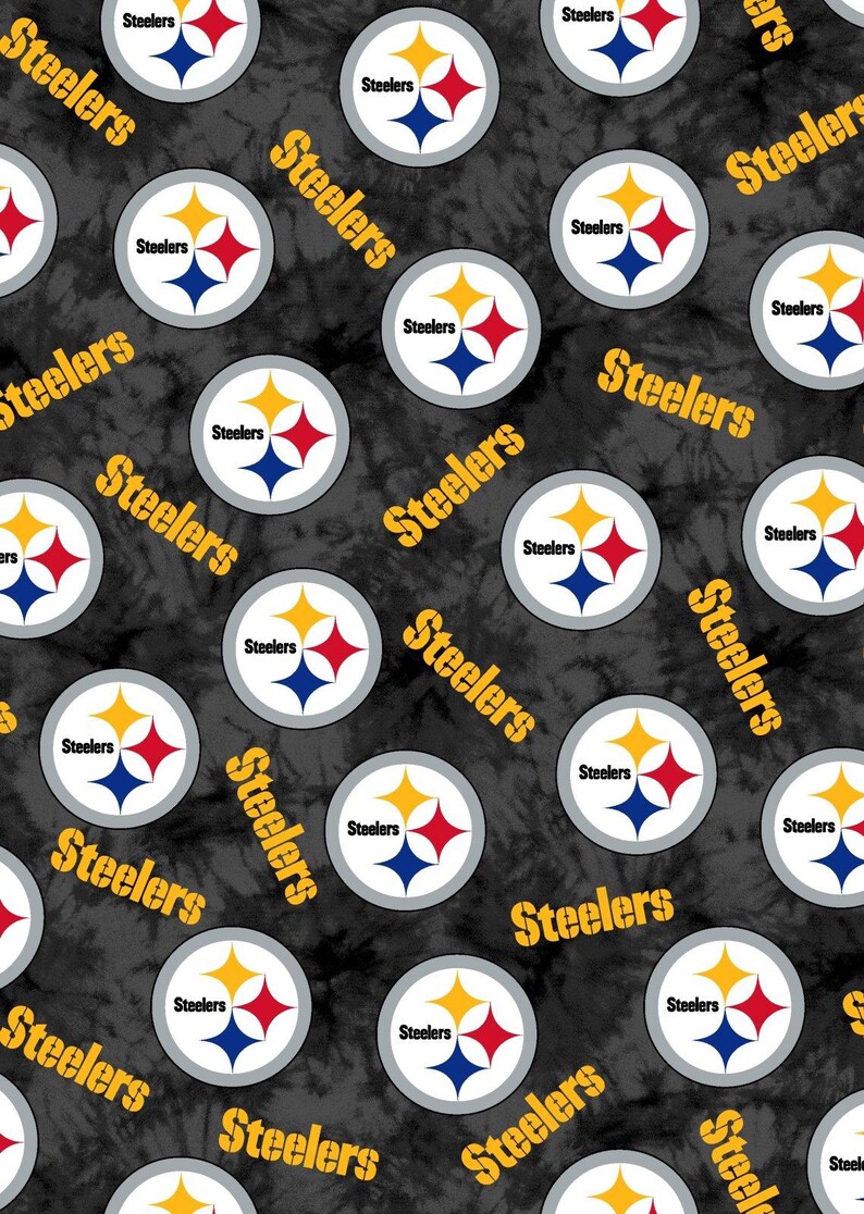 NFL Pittsburgh Steelers Fabric / Licensed NFL Cotton Fabric From Fabric ...
