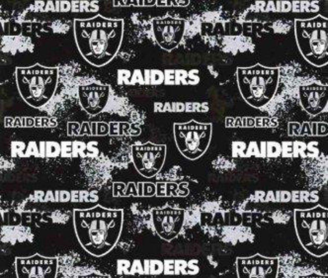 NFL Las Vegas Raiders Fabric / Licensed NFL Fabric From Fabric ...
