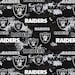 NFL Las Vegas Raiders Fabric / Licensed NFL Fabric From Fabric ...