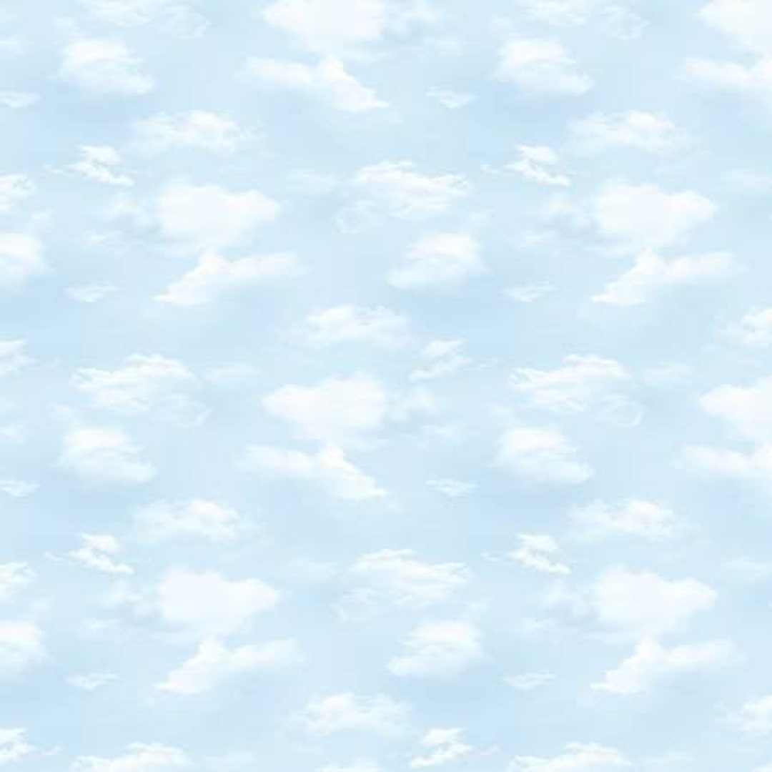 Light Sky Blue Fabric / Woodland by Clothworks Fabrics Cotton Tonals ...