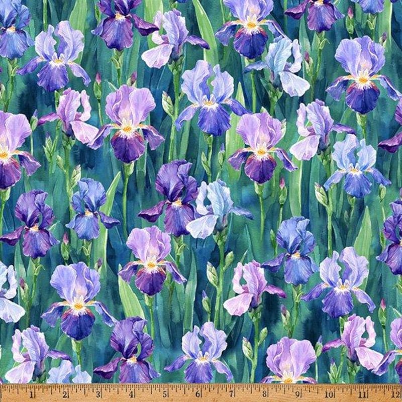 Iris Fabric - Etsy