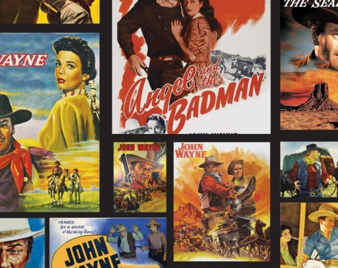 John Wayne Fabric by the Yard for the John Wayne Collection by Riley ...