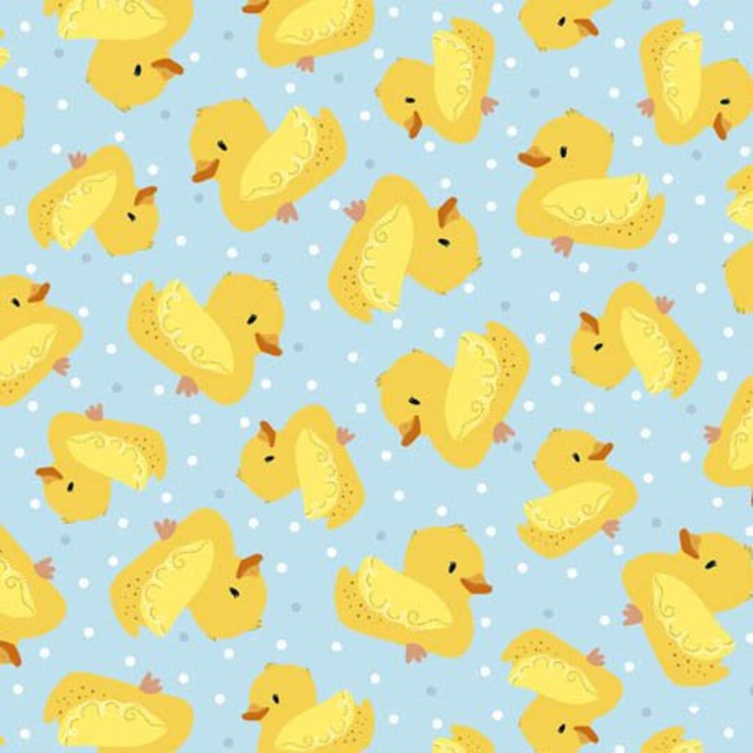 Rubber Duck Fabric / Darling Duckies Rubber Ducky Fabric / Nursery Duck ...