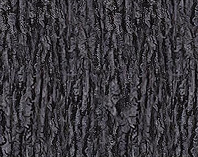 Black Tree Bark Overall Naturescapes Landscape Fabric / First Light by ...