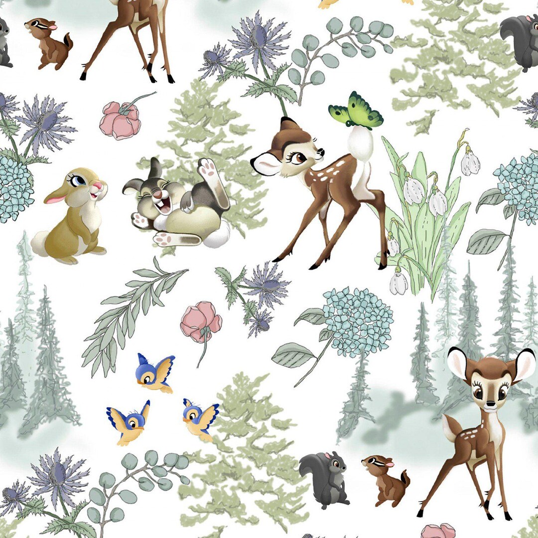 Bambi Fabric by the Yard / Bambi and Friends Disney by Springs Creative ...