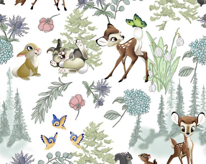 Bambi Fabric by the Yard / Bambi and Friends Disney by Springs Creative ...