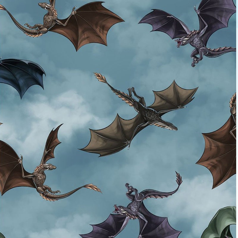 Dragon Fabric - Etsy