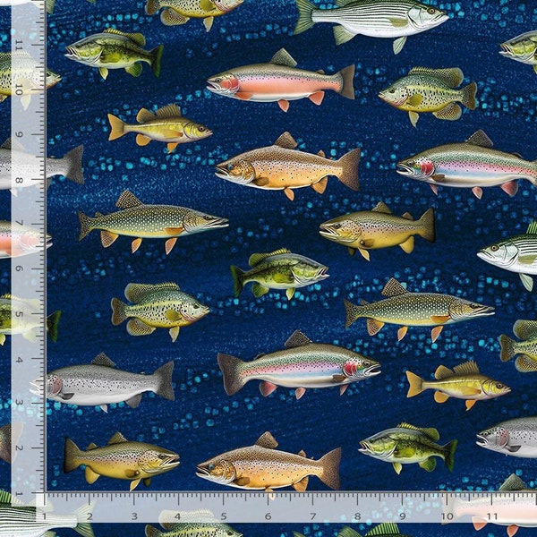 Fish Fabric - Etsy