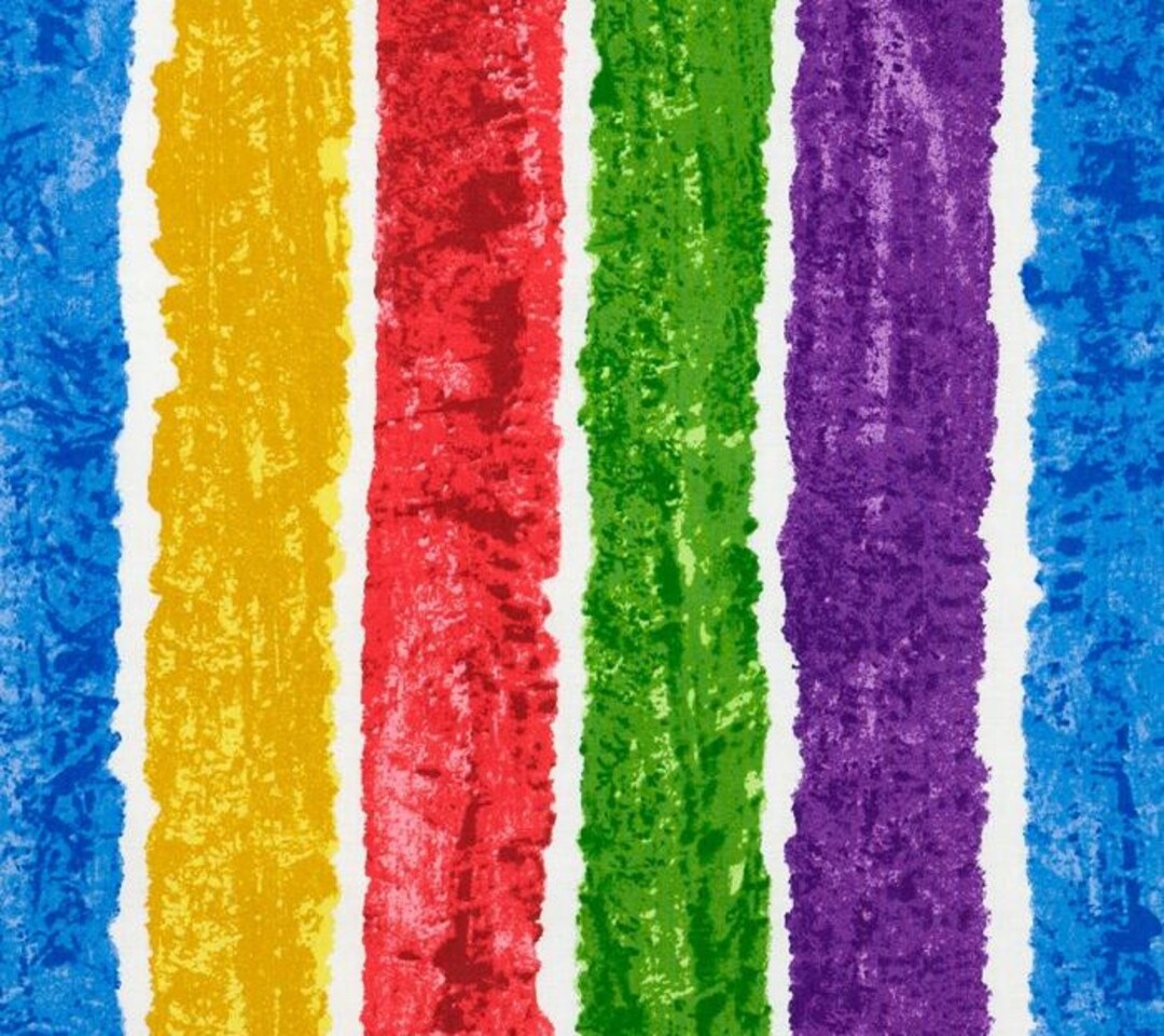 The Very Hungry Caterpillar Stripe by Andover Fabrics / Kids Juvenile ...