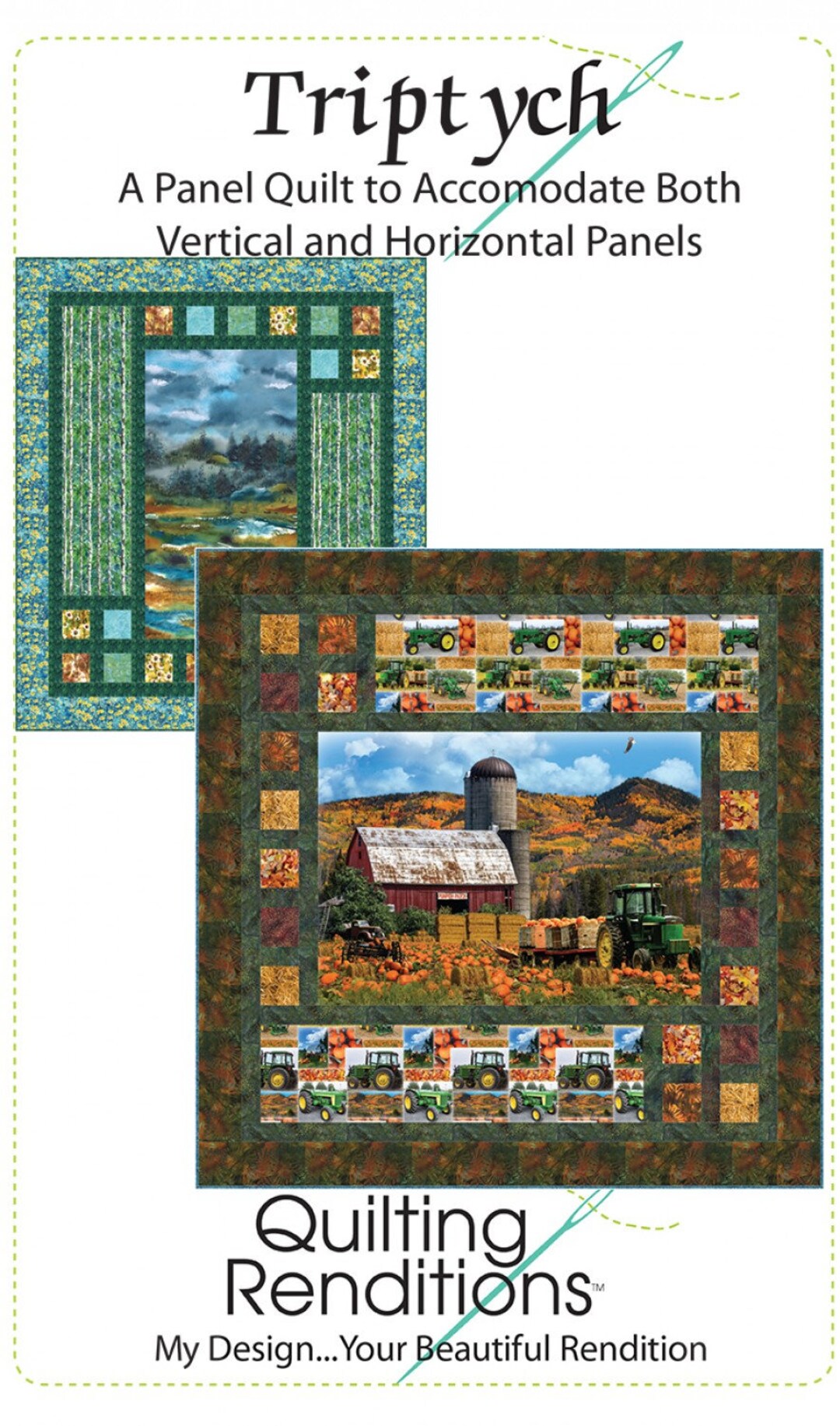 Triptych Quilt Pattern by Quilting Renditions Quilt Pattern ...