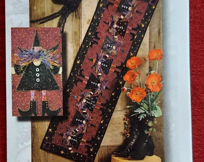 Topsy Turvy Witch Table Runner Pattern #618 -- Happy Hollow Designs ...