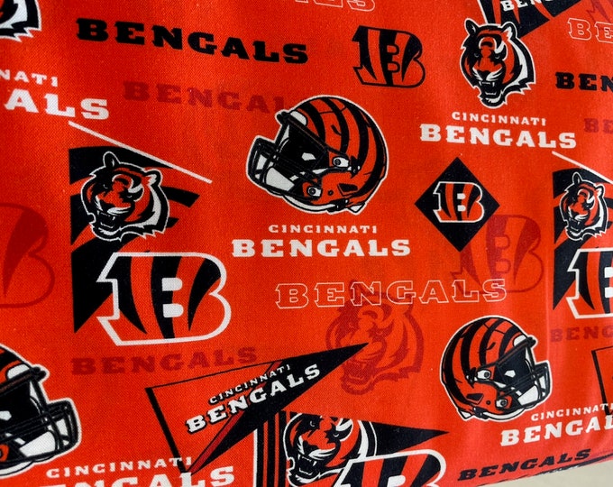 NFL Cincinnati Bengals Fabric / Licensed NFL Fabric From Fabric ...