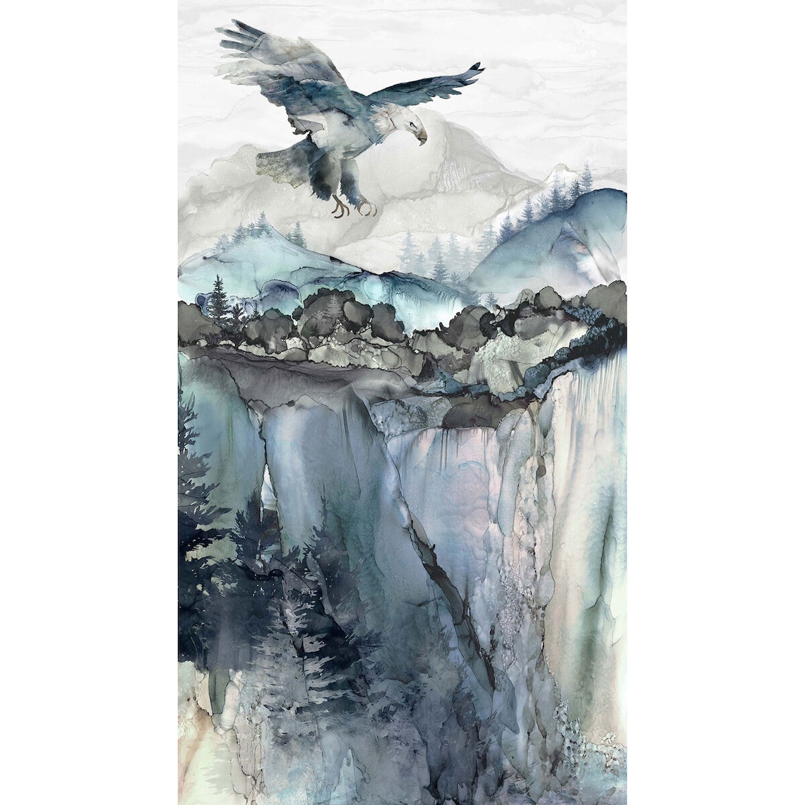 Flying Eagles Quilt Panel / Soar Eagle Panel 24 X - Etsy