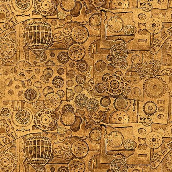 Steampunk Fabric - Etsy