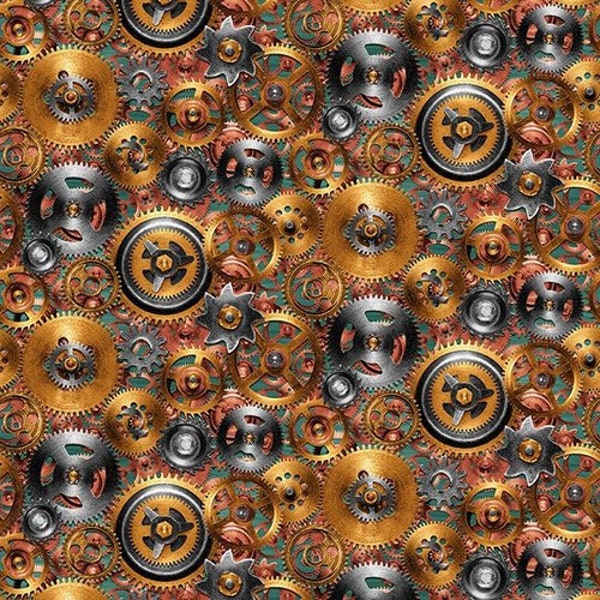 Steampunk Fabric - Etsy