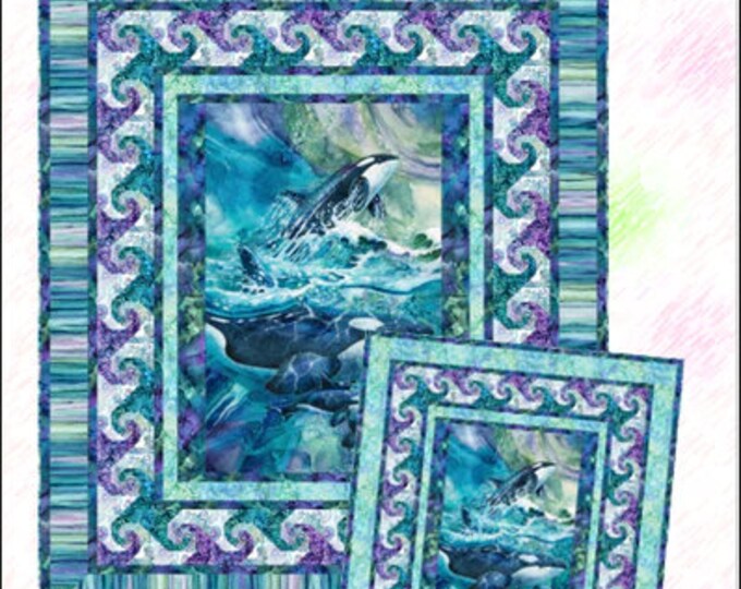 Whale Song Quilt Pattern-features Whale Song Fabric by Northcott ... Whale Song Quilt Pattern-features Whale Song Fabric by Northcott ...