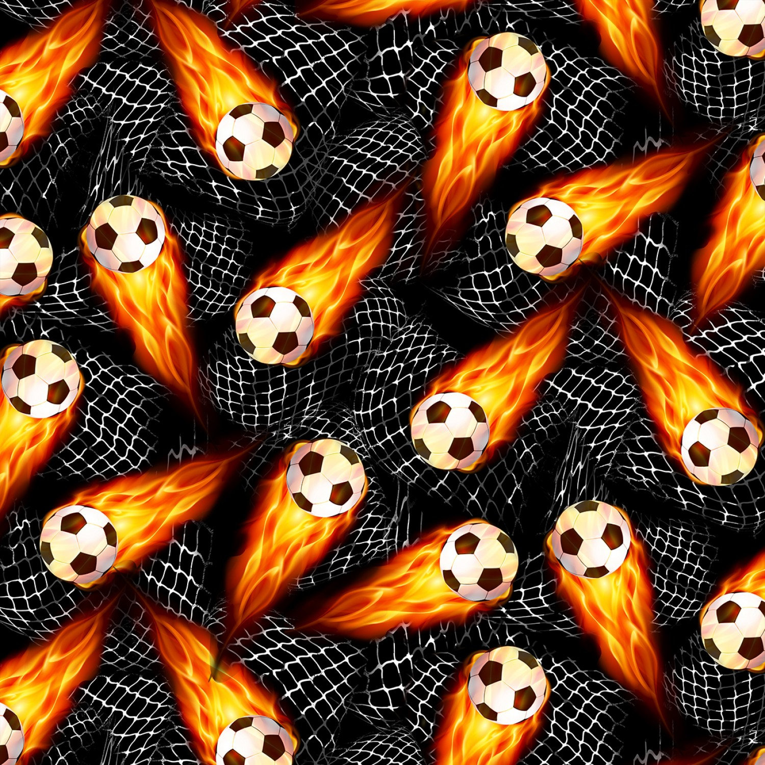 Soccer Balls Toss Fabric / Sports Fabric / Soccer Fabric / Timeless ...