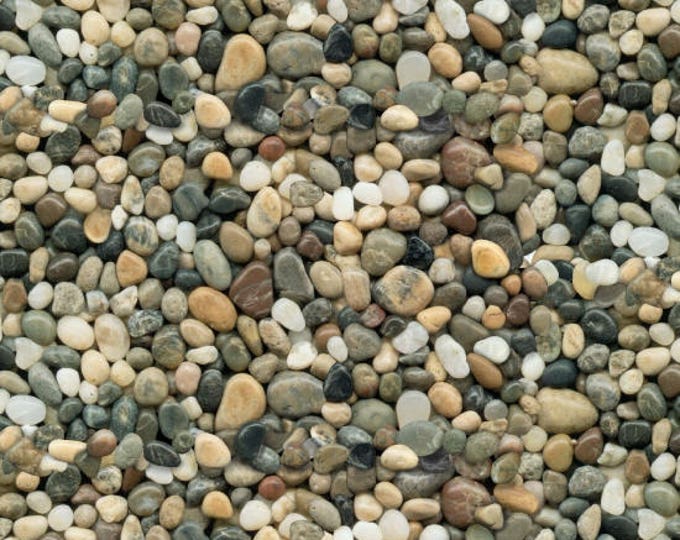 Pebbles Toss / Stones Fabric / Landscape Medley by Elizabeth Studio 291 ...
