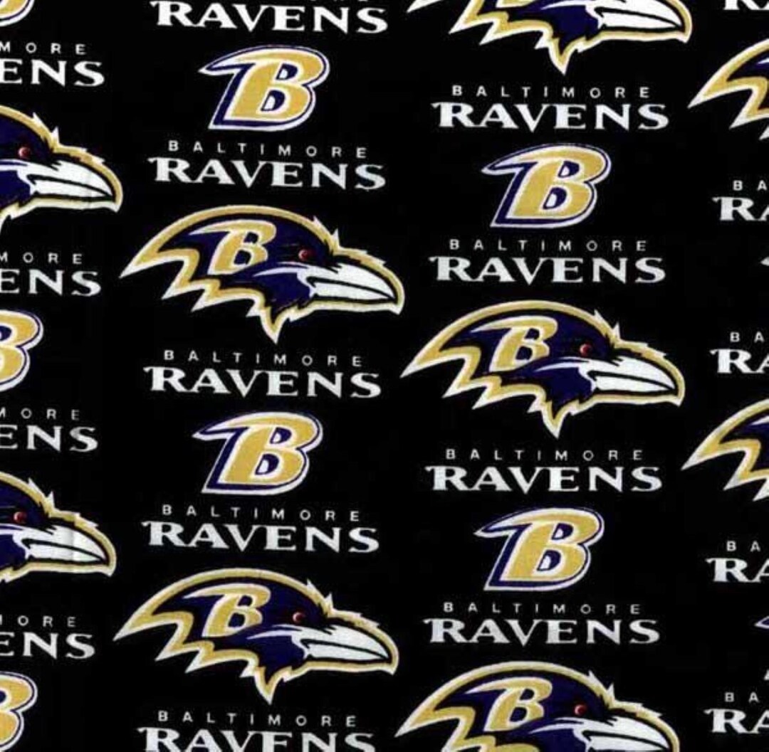 NFL Baltimore Ravens Fabric / Licensed NFL Fabric From Fabric ...