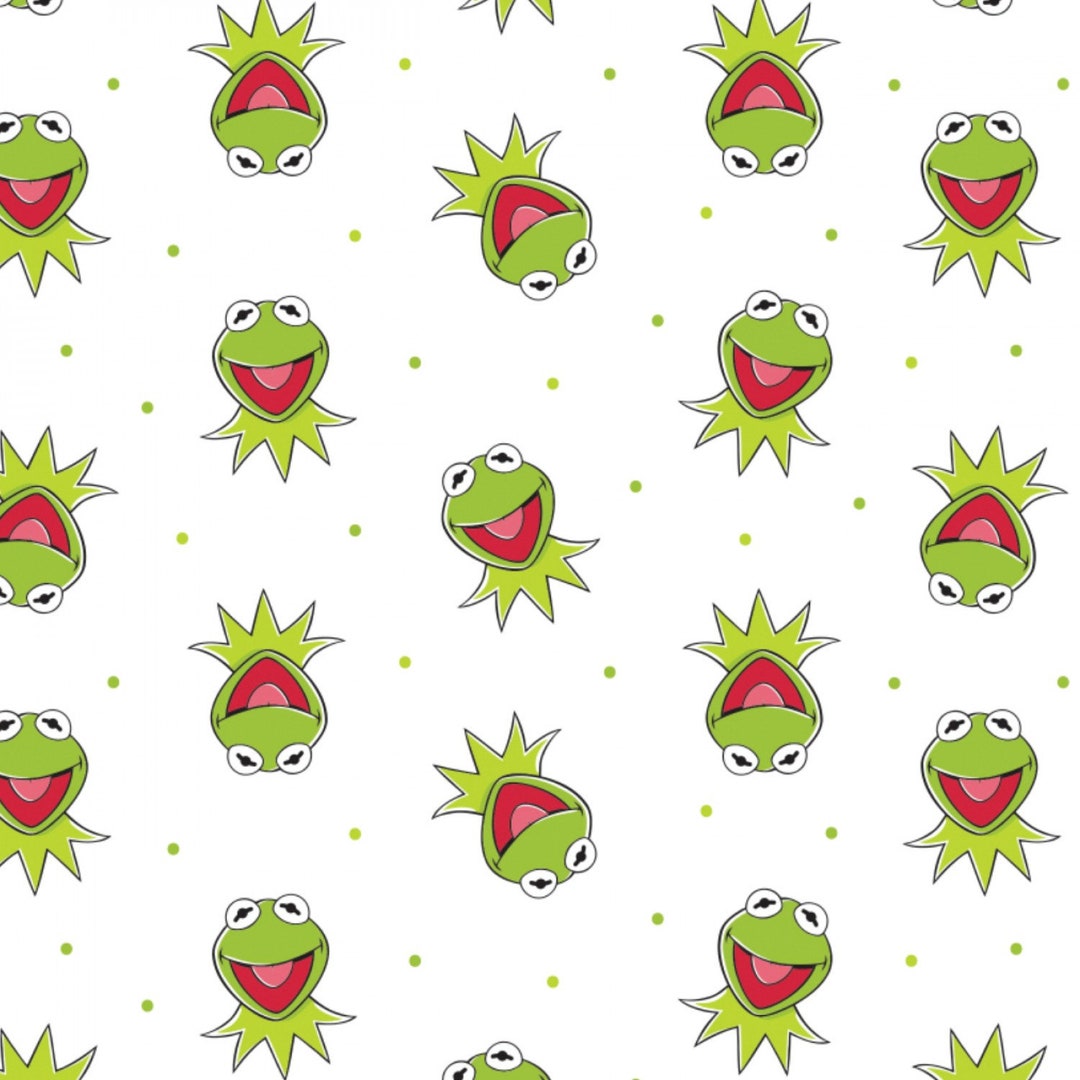 Muppets Fabric / the Muppets Kermit the Frog Disney Licensed Fabric for ...