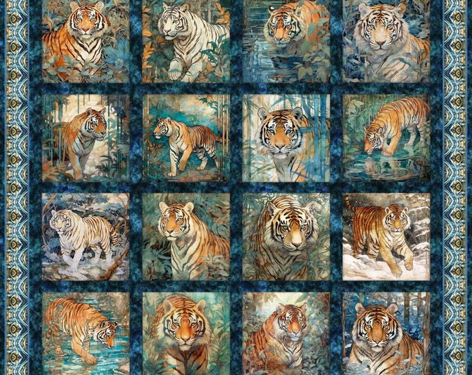 Tiger Panel / Tiger Picture Patch / Eye of the Tiger by Morris Creative ...