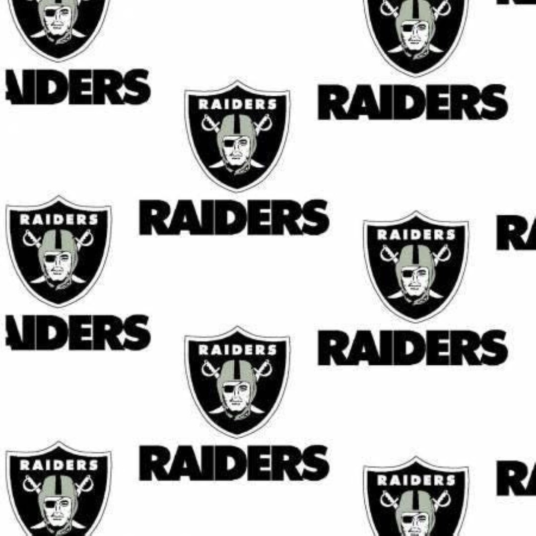 NFL Las Vegas Raiders Fabric / Licensed NFL Fabric From Fabric ...