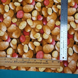 Potato Fabric / Food Fabric / Food Festival Potato Toss / Elizabeth ...