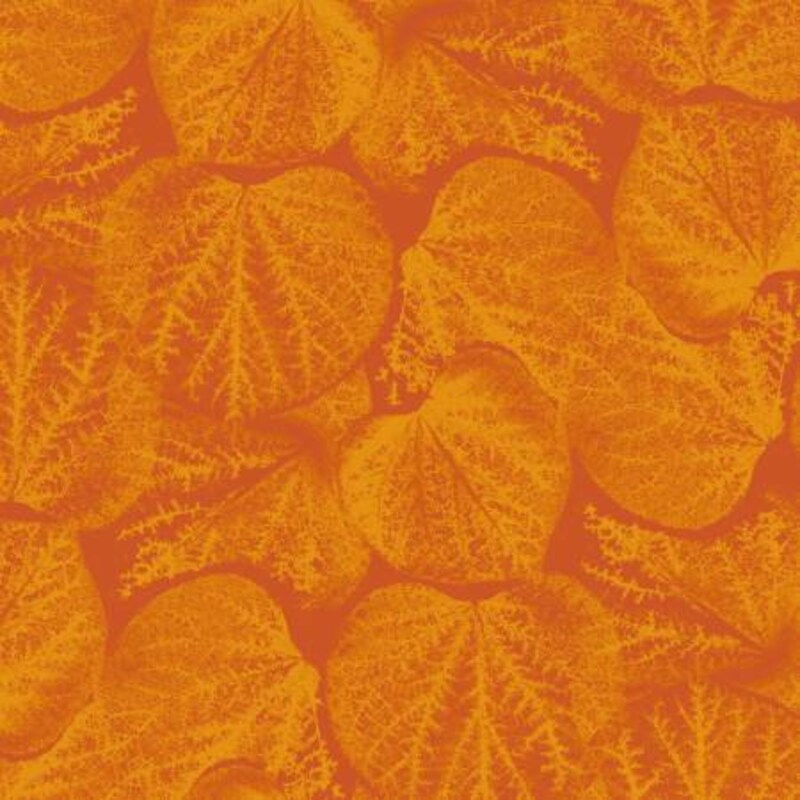 Orange Floral Fabric - Etsy