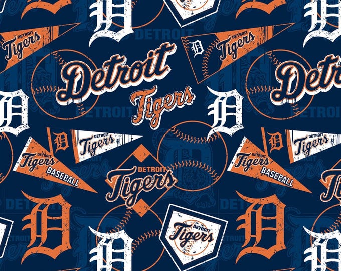 Detroit Tigers MLB Fabric / Major League Baseball Fabric Licensed by ...