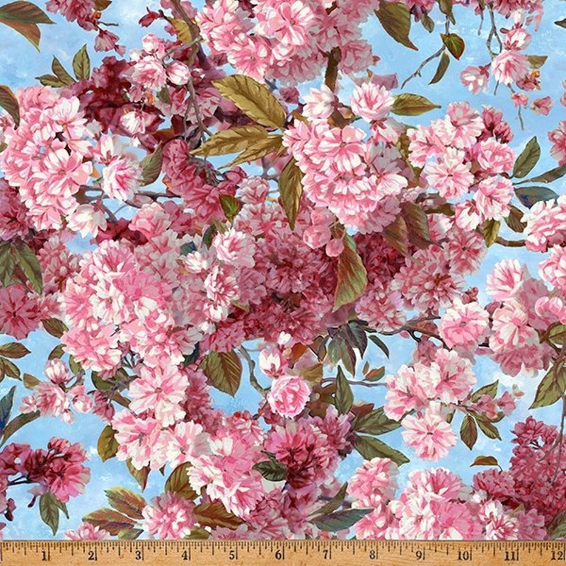 Cherry Blossom Fabric - Etsy