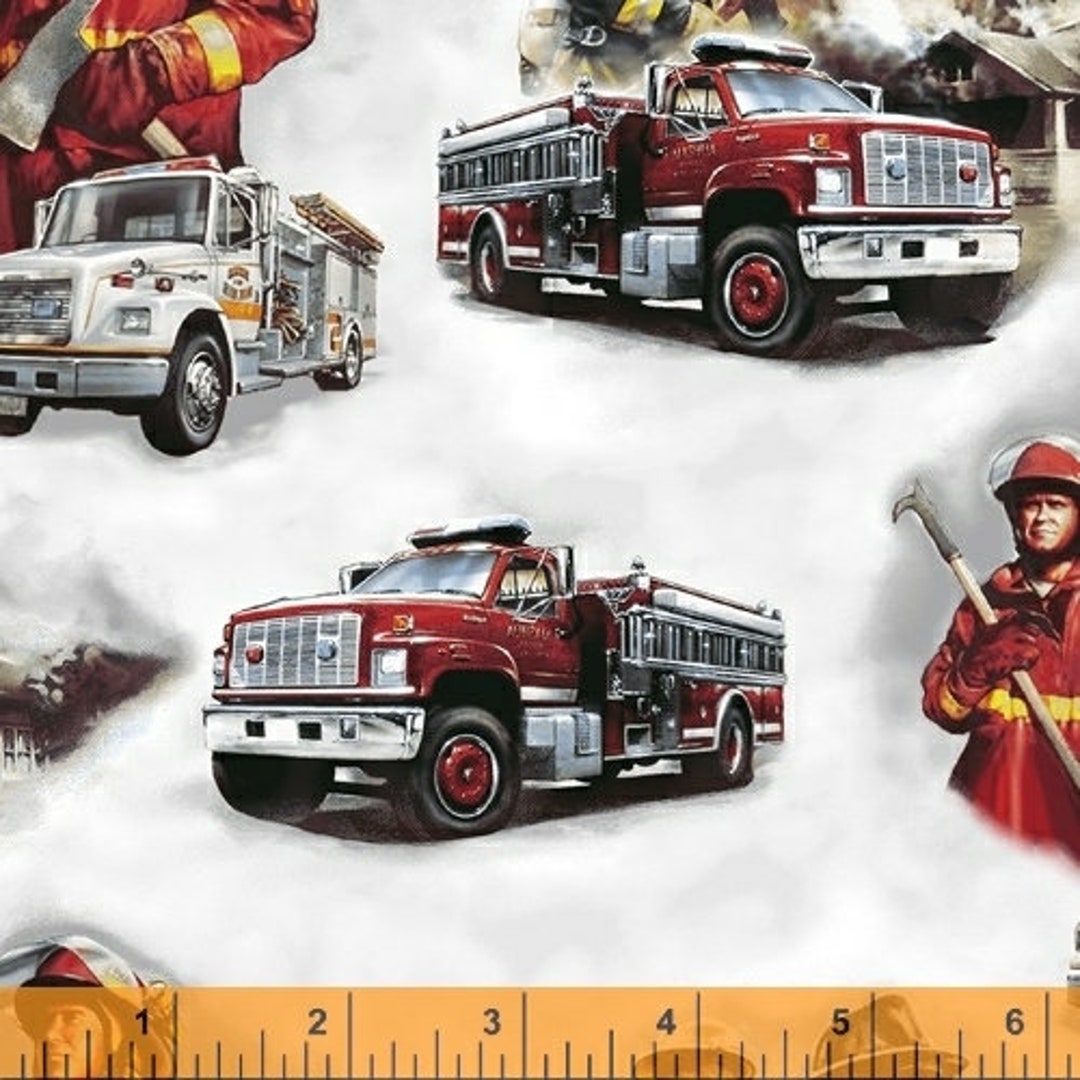 Hold the Line, Firefighter First Responder Fabric by the Yard From ...
