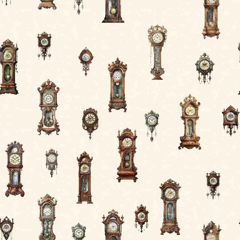 Clock Fabric - Etsy