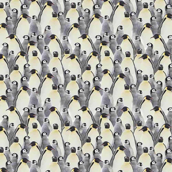 Penguin Fabric - Etsy