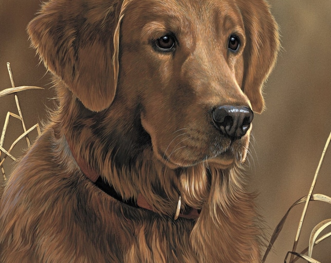 Golden Retriever Dog Fabric Panel 36 Panel by David - Etsy