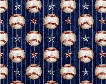 Baseball Fabric by the Yard | Etsy