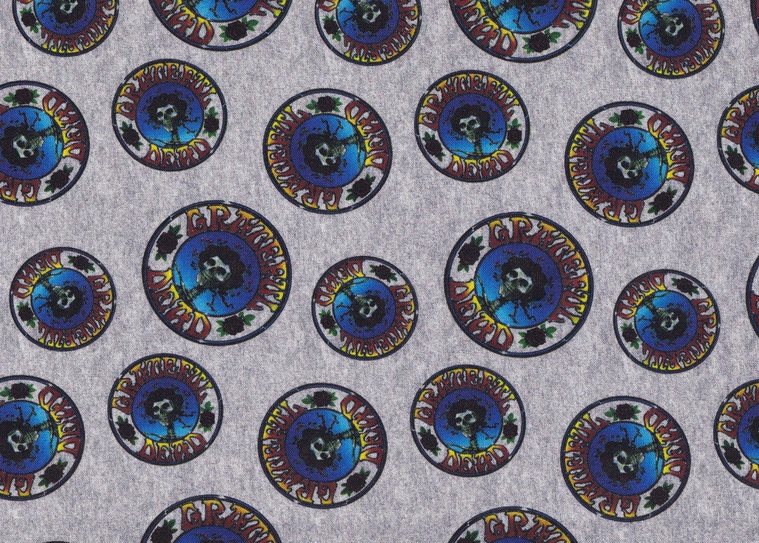 Grateful Dead Fabric Band Fabric / Deadhead Fabric / 1970's Rock Bands ...