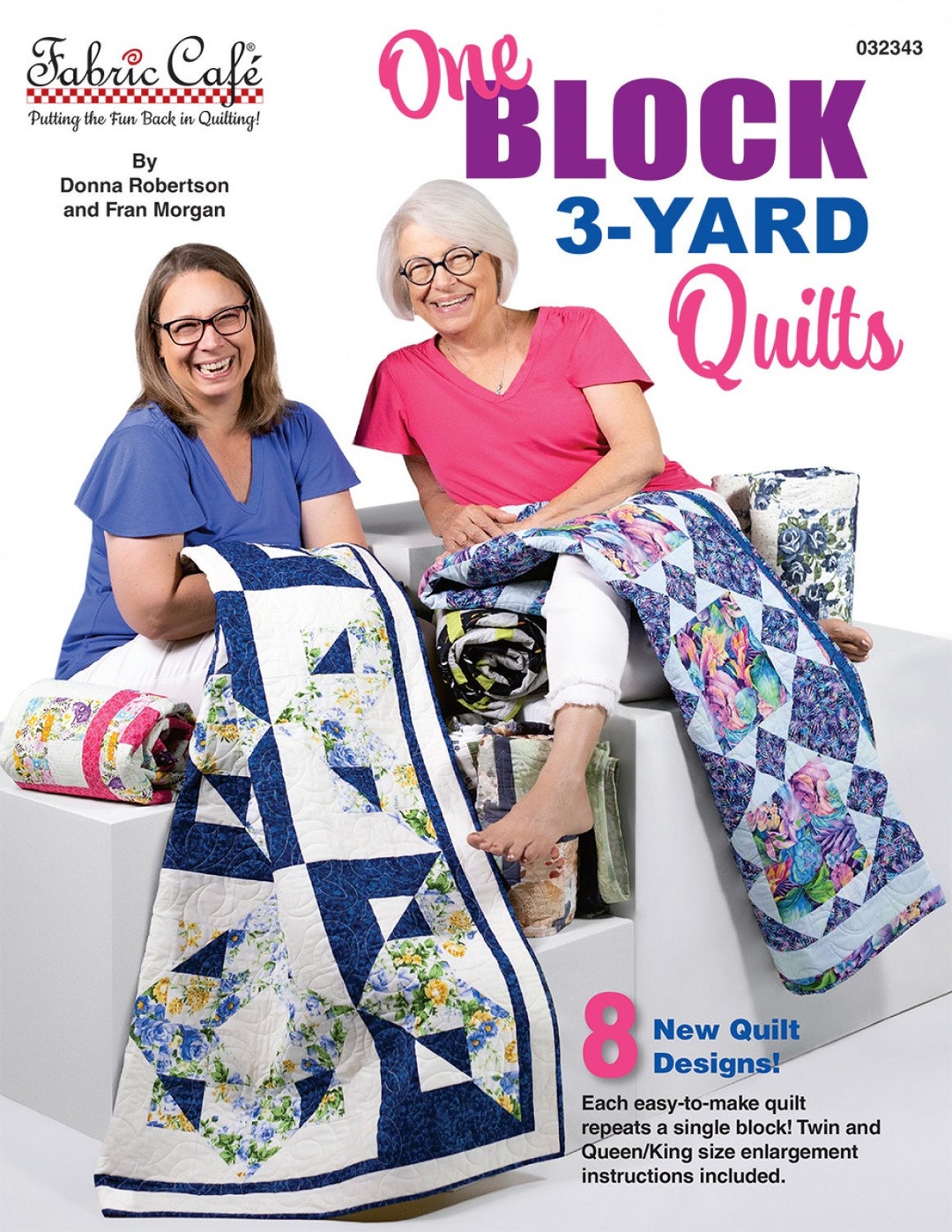 Fabric Cafe 3 Yard Quilt One Block 3-yard Quilts Book / Book of 8 Quilt ...