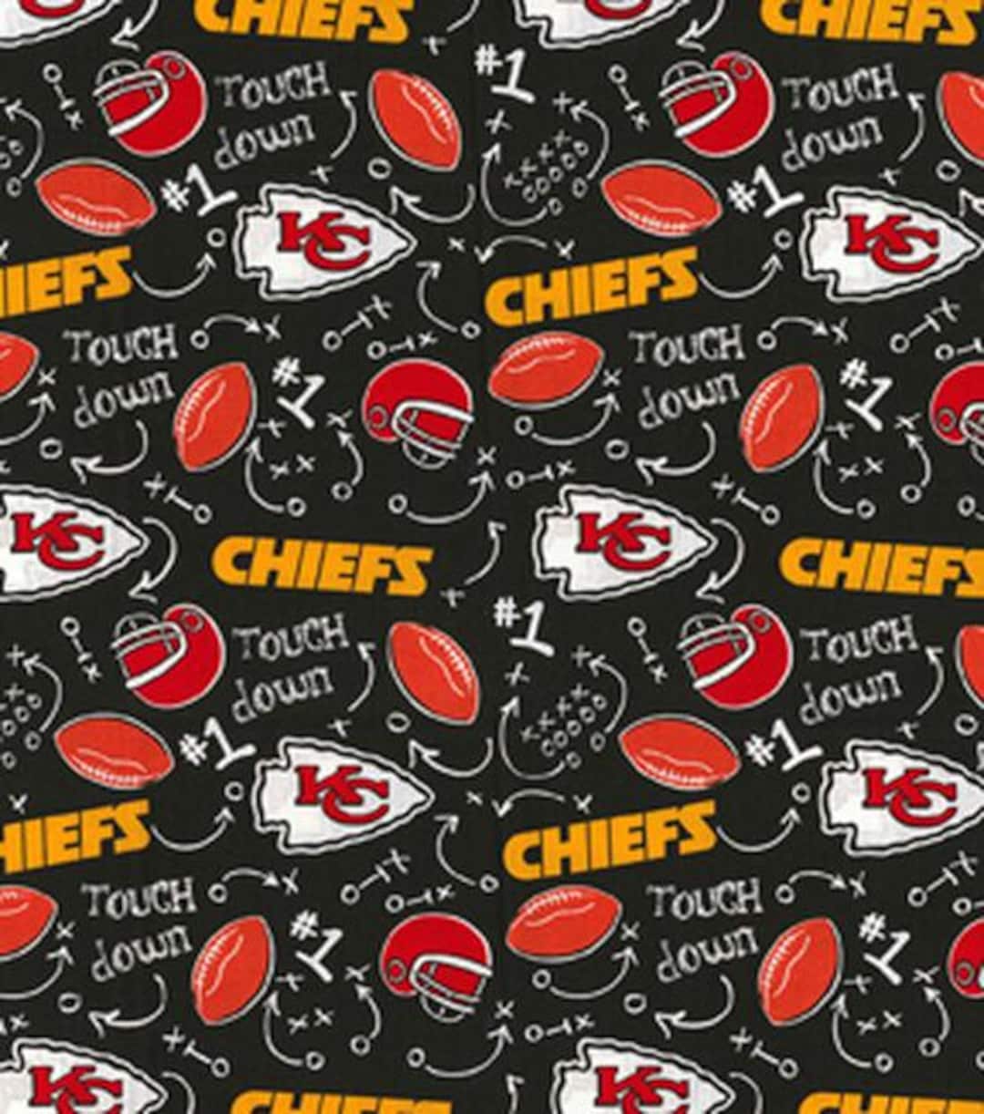 NFL Kansas City Chiefs Fabric / Licensed NFL Fabric From Fabric ...
