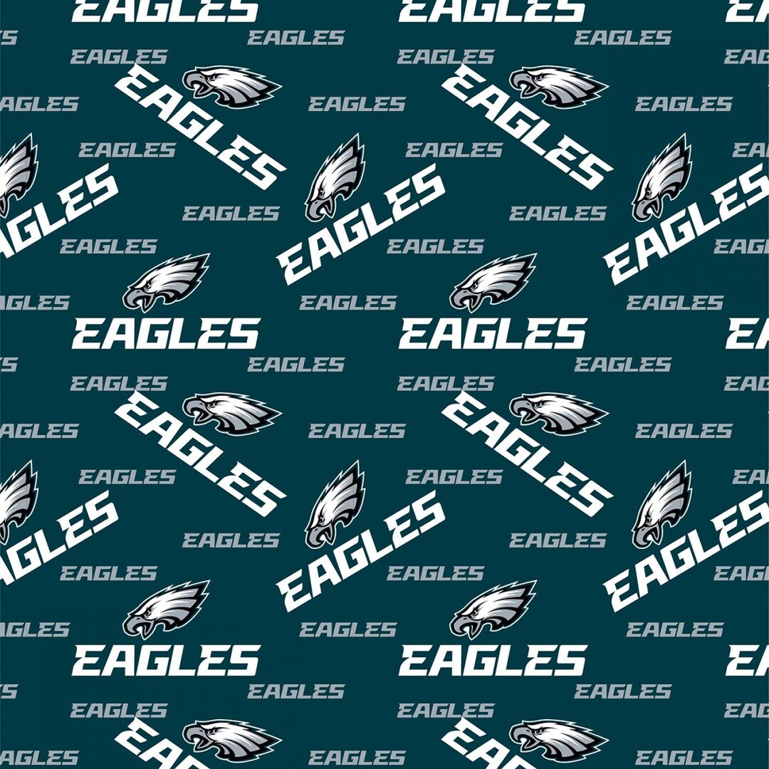 NFL Philadelphia Eagles Fabric / Licensed NFL Cotton Fabric From Fabric ...