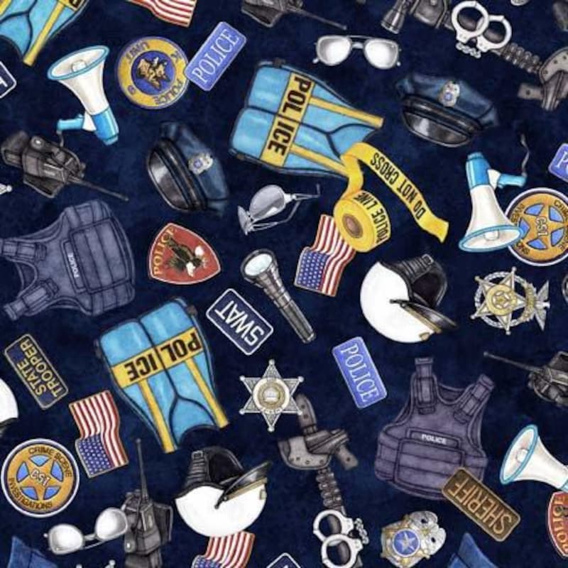 Police Officer Quilt - Etsy