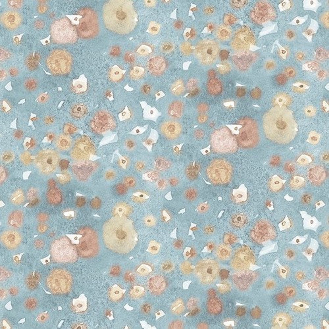 Abstract Sand on Light Blue Fabric / Ocean Life Fabric by the Yard ...
