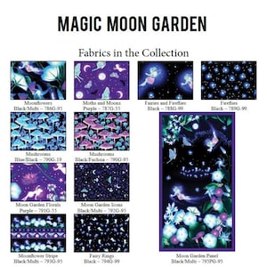 Magic Moon Garden Quilt Kit From Henry Glass / Fabrics Approx. Size 63 ...