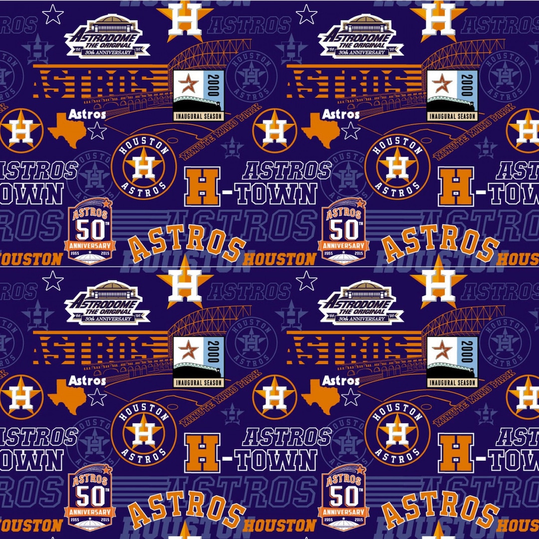 Houston Astros Stadium MLB Fabric / Major League Baseball Fabric ...