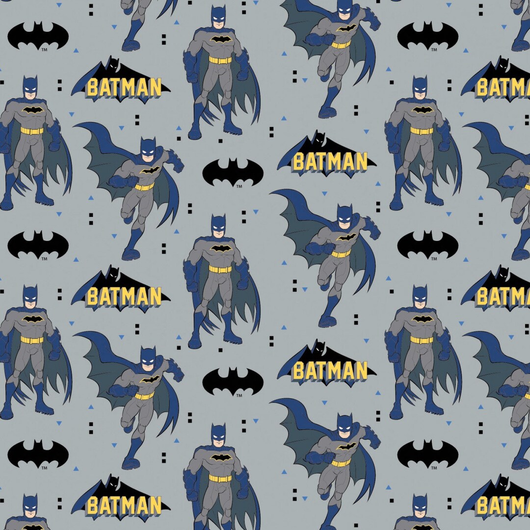 Batman Fabric by the Yard / Young DC Collection by Camelot / Yardage ...
