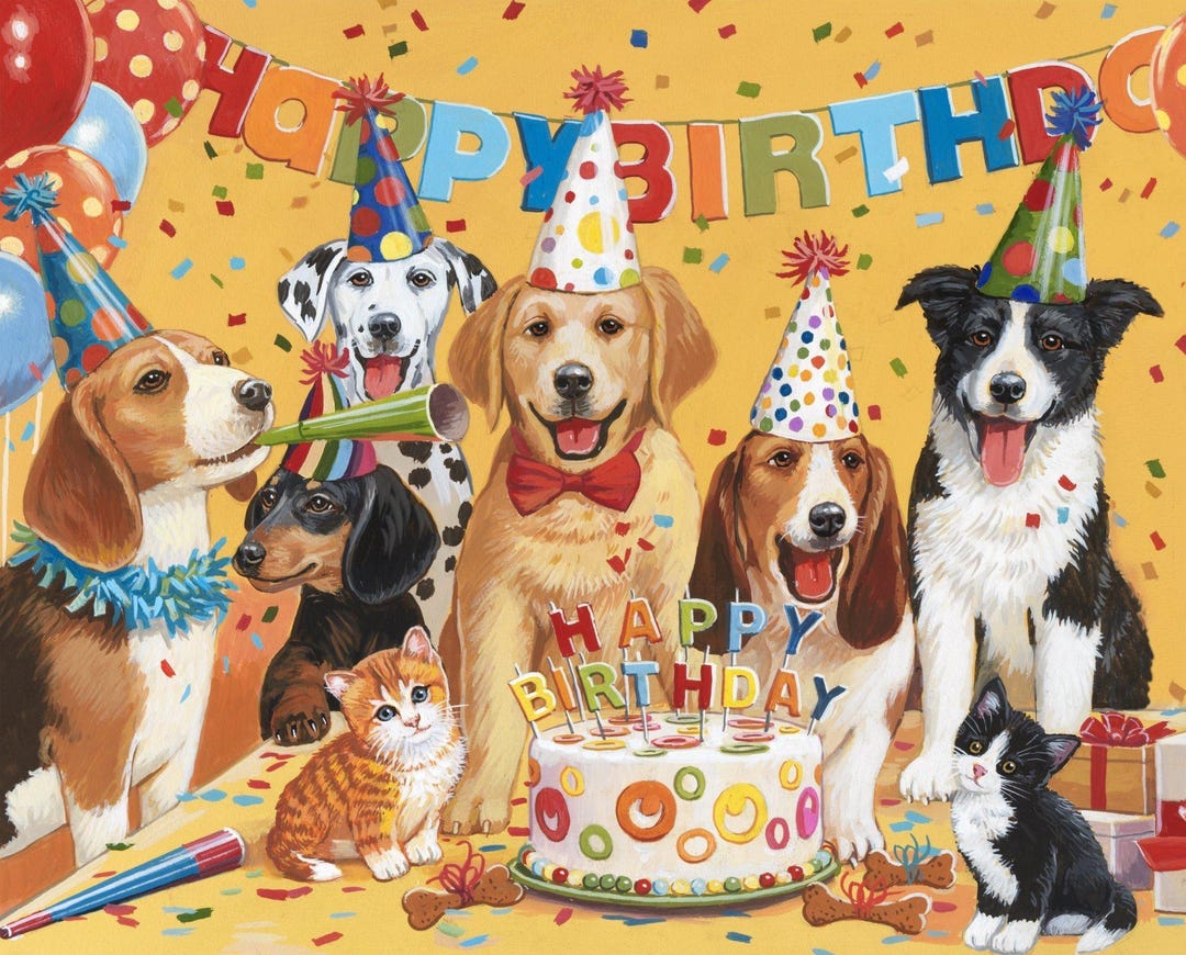 Happy Birthday Panel / Birthday Bash 36" Quilt Panel by David Textiles ...
