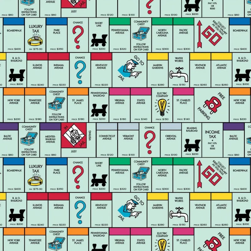 Monopoly Game Quilt - Etsy