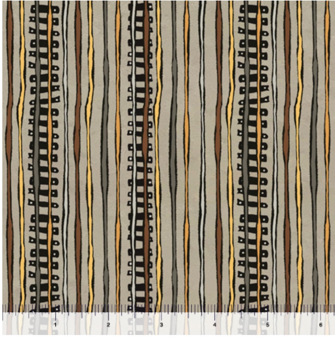 Steampunk Fabric, Railroad Stripe Fabric / Steampunk Express Collection ...