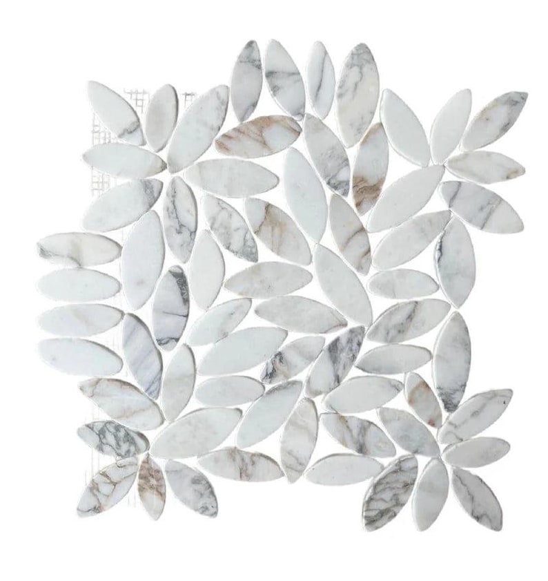 CNK Calacatta Flower Stone Mosaic Tiles Natural Marble Tile for ...